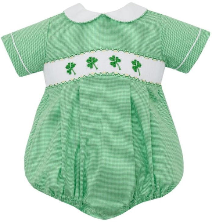 Shamrock Smocked Bubble – Duck Duck Goose