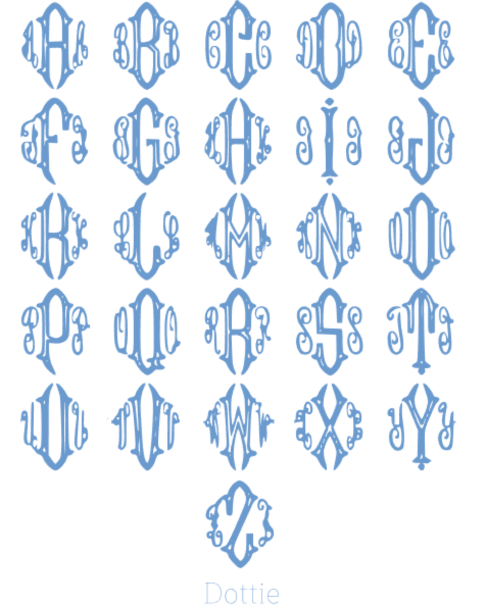 Dottie Font Monogram – Duck Duck Goose