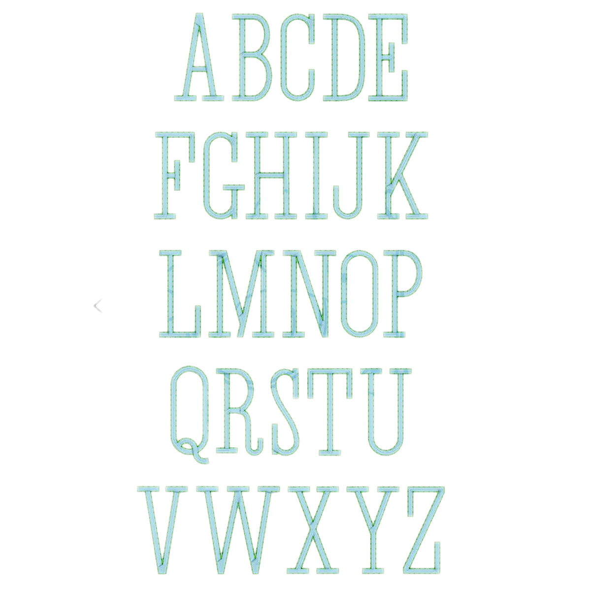 Edward Outline Monogram – Duck Duck Goose